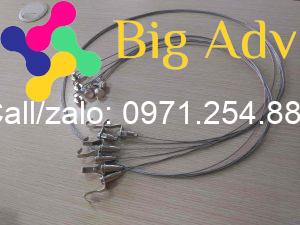 Dây cáp treo biển quảng cáo thả trần, treo tranh thông minh hàng sẵn